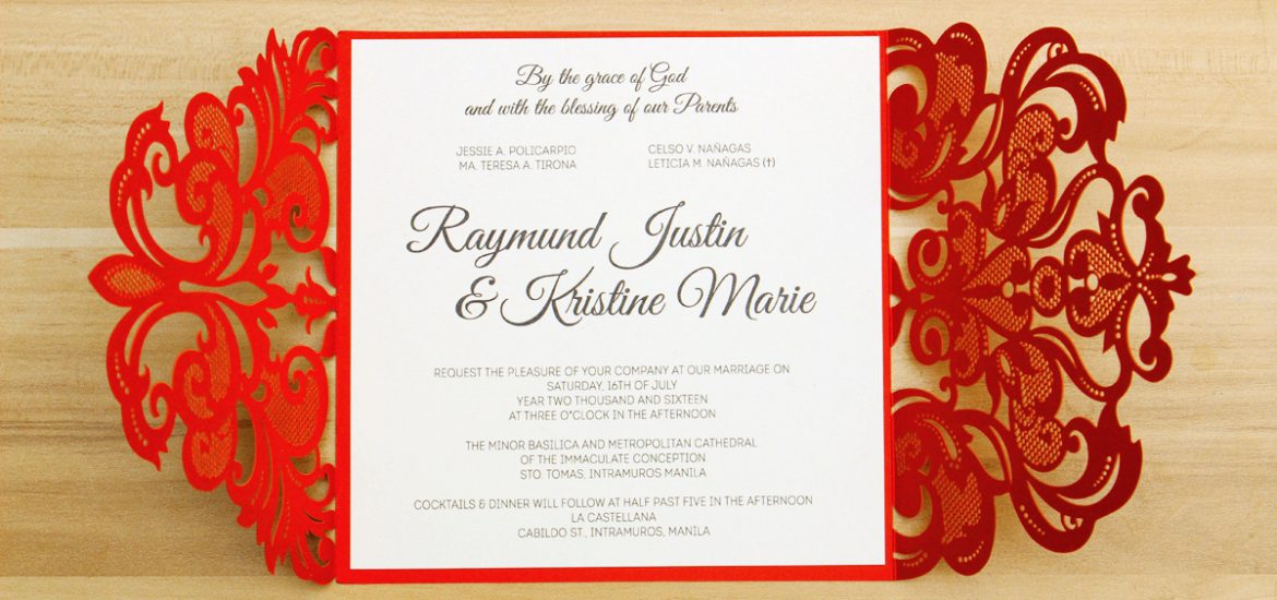 Red Laser Cut Wedding Invitations Philippines Invitations By Dianne Red Laser Cut Wedding Invitations Philippines Invitations By Dianne